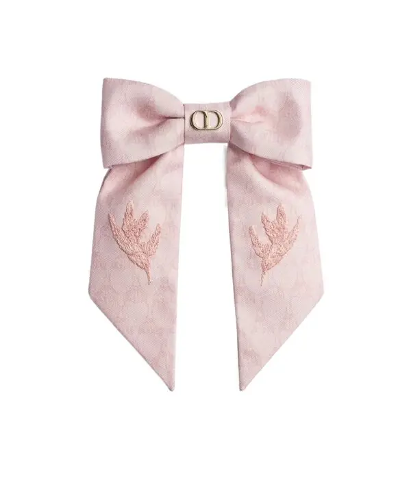 Dior Bow Hair Clip - Pink