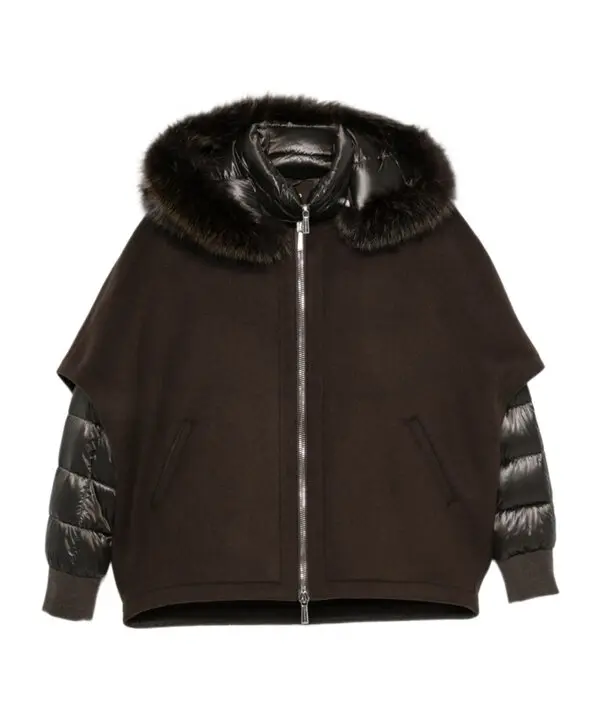 MOORER Long-sleeve Hooded Padded Jacket