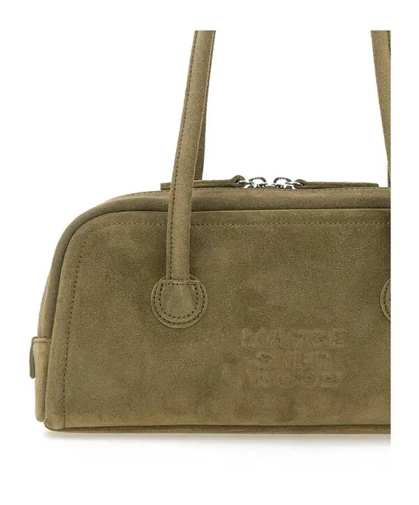 MARGESHERWOOD Soft Boston Ew Suede Shoulder Bag