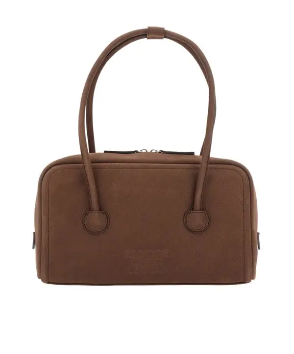 MARGESHERWOOD Zip-front Leather Shoulder Bag - Brown