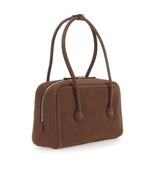 MARGESHERWOOD Zip-front Leather Shoulder Bag