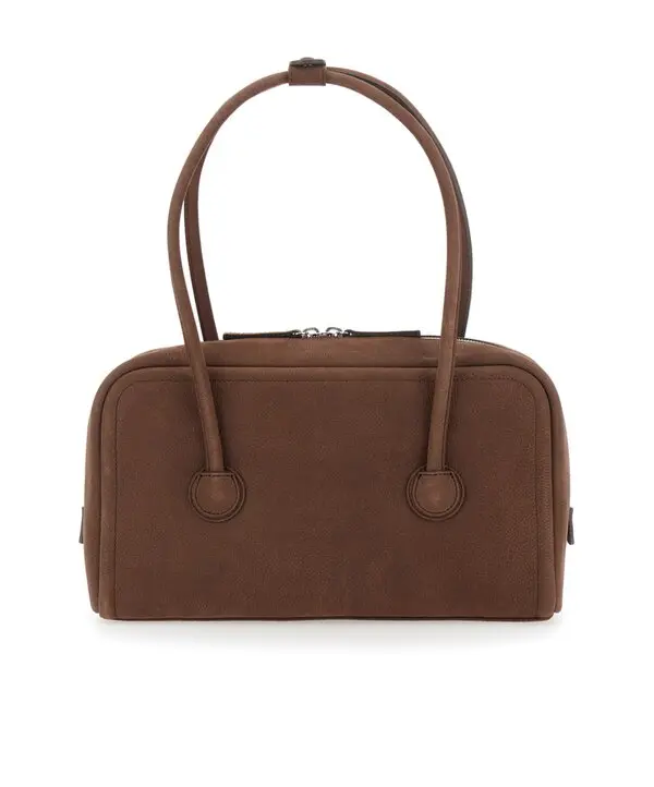 MARGESHERWOOD Zip-front Leather Shoulder Bag