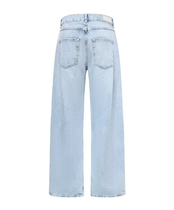 ICON DENIM LOS ANGELES Bea Distressed Wide-leg Jeans