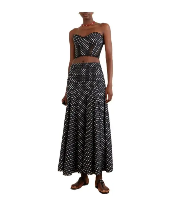 Charo Ruiz Ibiza Polka Dot Maxi Dress
