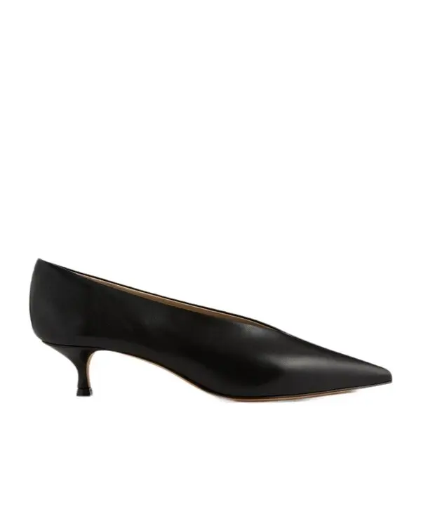 Le Monde Beryl Babouches Leather Heeled Pumps