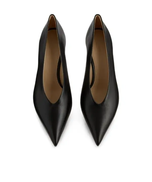 Le Monde Beryl Babouches Leather Heeled Pumps