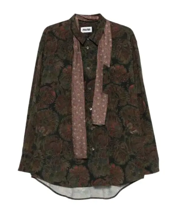 MAGLIANO Printed Tie-neck Shirt