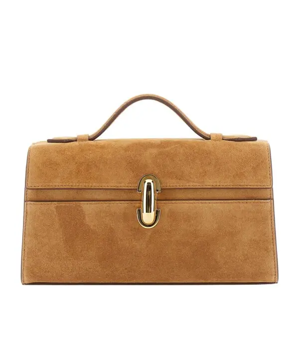 Savette Top Handle Clutch Bag - Brown