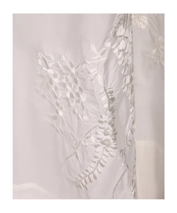 P.a.r.o.s.h Ninja Embroidery Drawstring Maxi Skirt