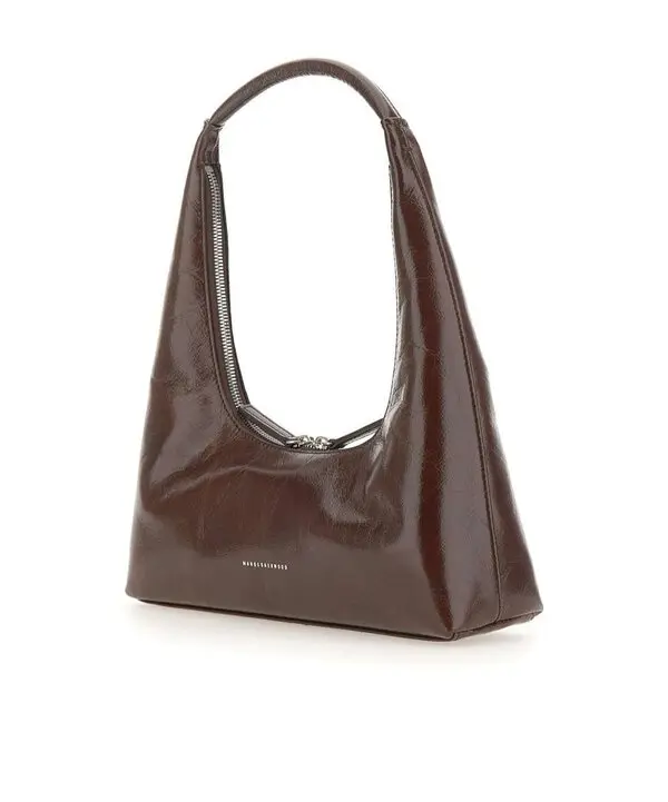 MARGESHERWOOD Crinkled Hobo Shoulder Bag