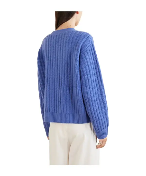ALLUDE Oversized Dropshoulder Knit Sweater