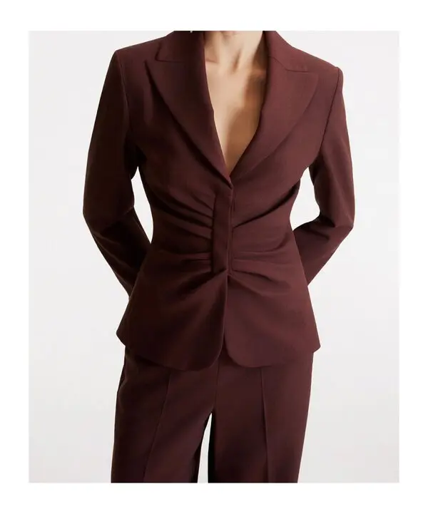 Marella Ruched-detail Blazer