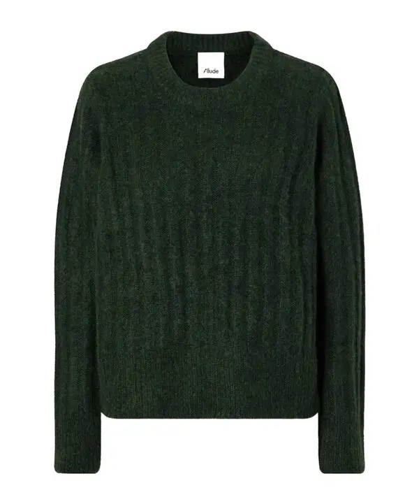 ALLUDE Classic Crewneck Sweater