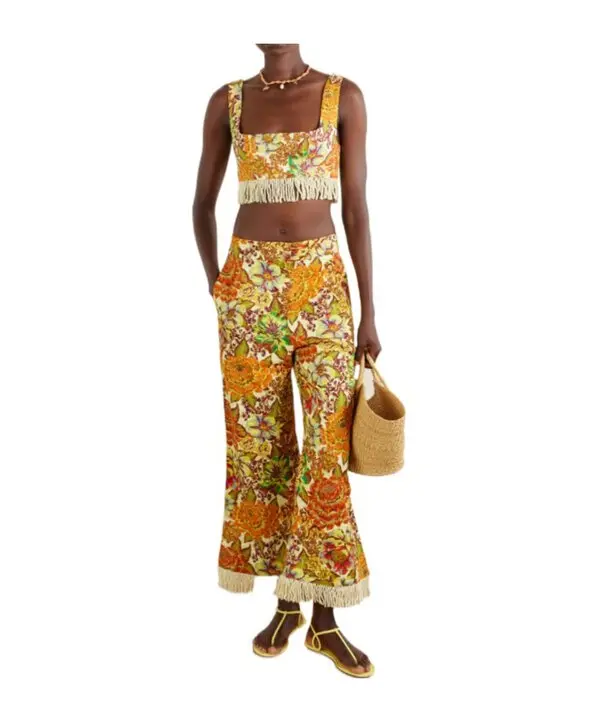 ALEMAIS Lana Floral-print Top