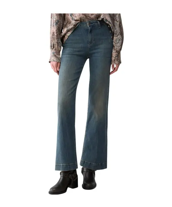 Liu Jo Button-detail Flared Jeans