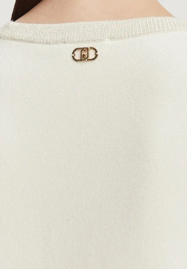 Liu Jo Jacquard Sweater - Cream