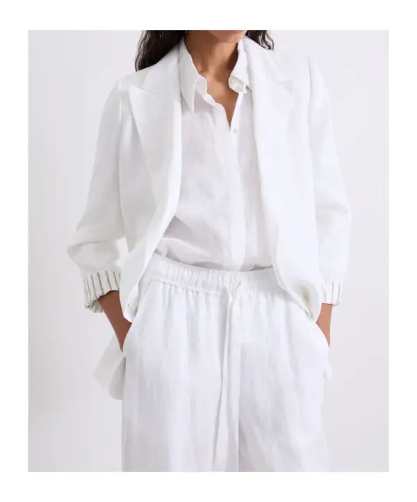 Marella Long-sleeve Blazer With Lapel Collar