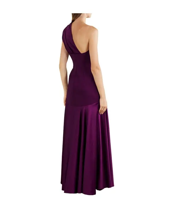Solace Gabriela Pleated Satin Gown