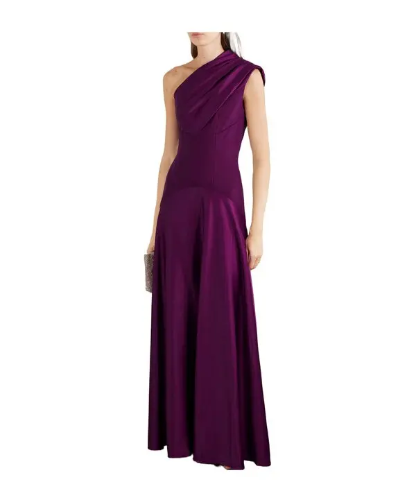 Solace Gabriela Pleated Satin Gown