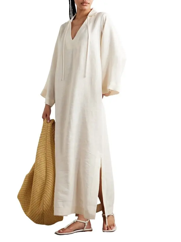 Lisa Marie Fernandez Beige Midi Dress