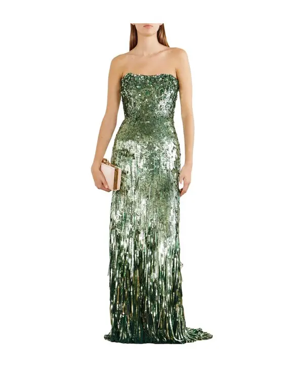 Jenny Packham Tulle Strapless Dress