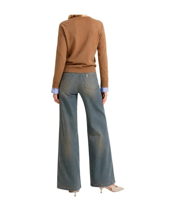 Liu Jo Ribbed V-neck Sweater