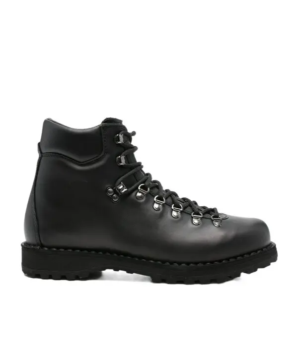 Diemme Lace-up Leather Boots - Black