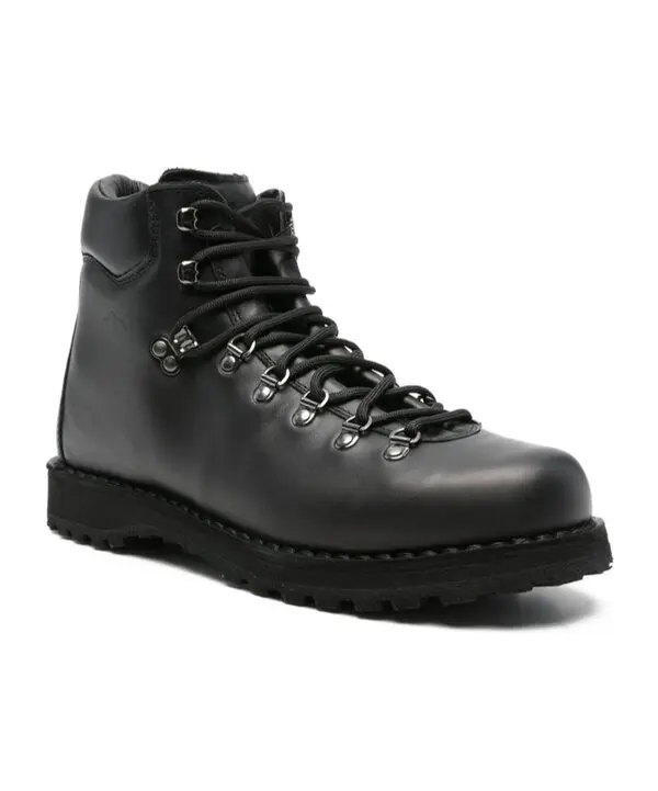 Diemme Lace-up Leather Boots - Black