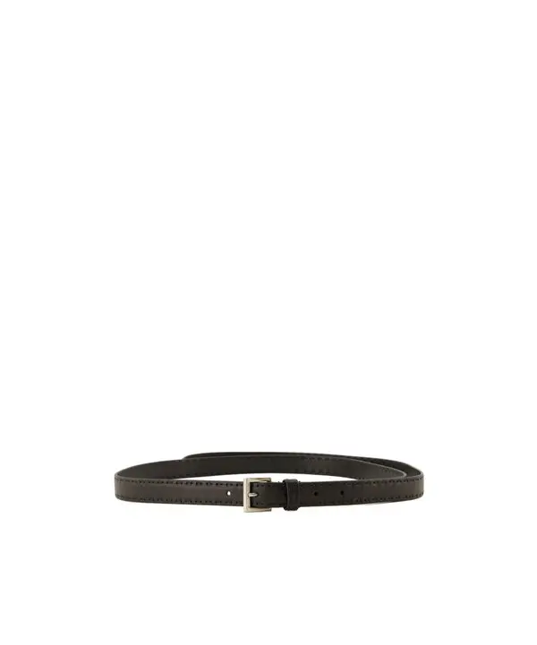 Prada Adjustable Leather Waist Belt - Black