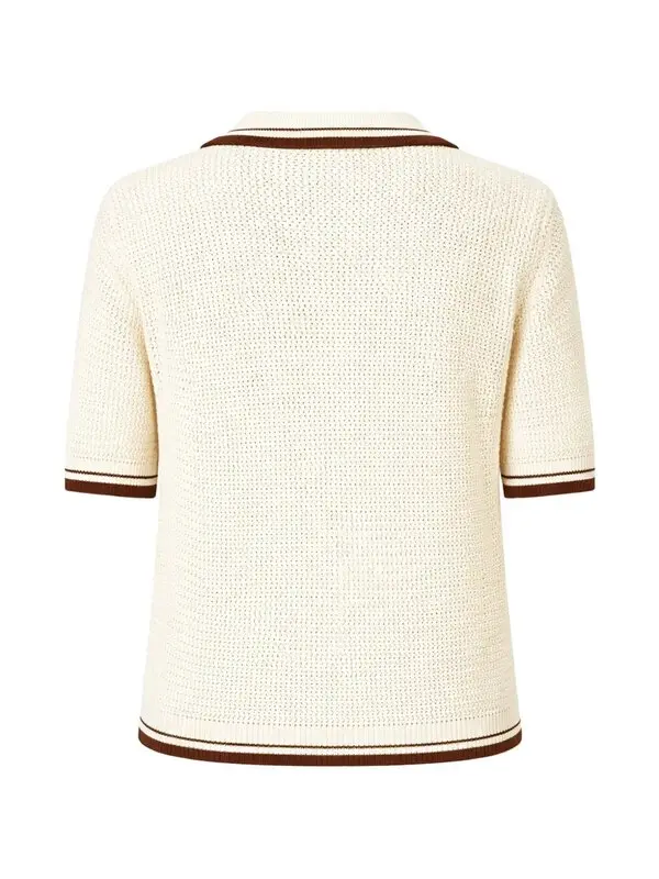 Marella Striped V-neck Knit Top
