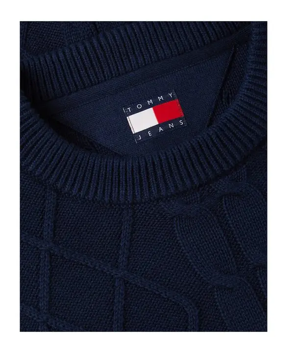 Tommy Hilfiger Tommy Flag Cable Knit Jumper