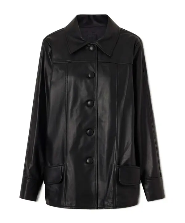 Anna Sui Paneled Leather Jacket