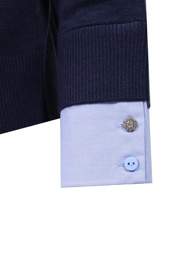 Liu Jo Ribbed V-neck Sweater