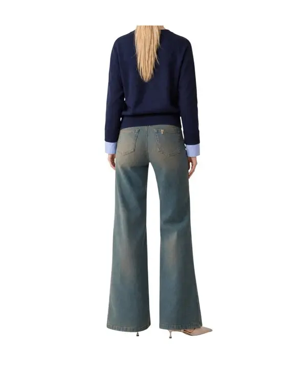 Liu Jo Ribbed V-neck Sweater