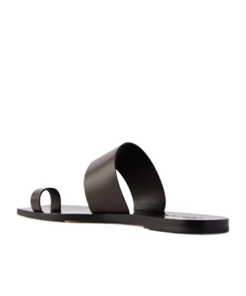 AeydĒ Leather Flat Sandals