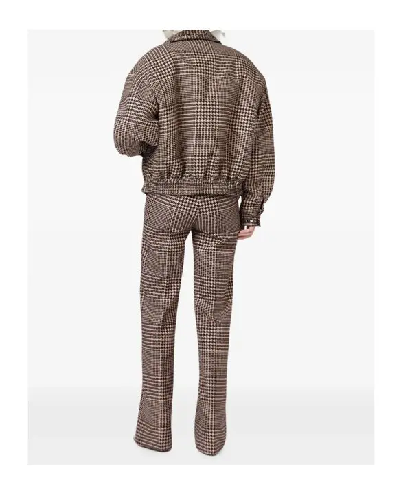 Giuseppe Di Morabito Houndstooth Zip Short Jacket