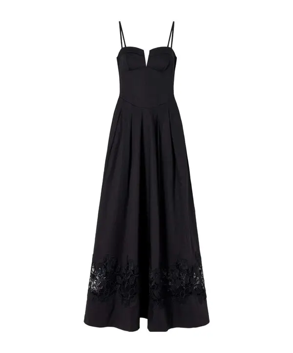 Rebecca Vallance Cotton-blend Poplin Gown