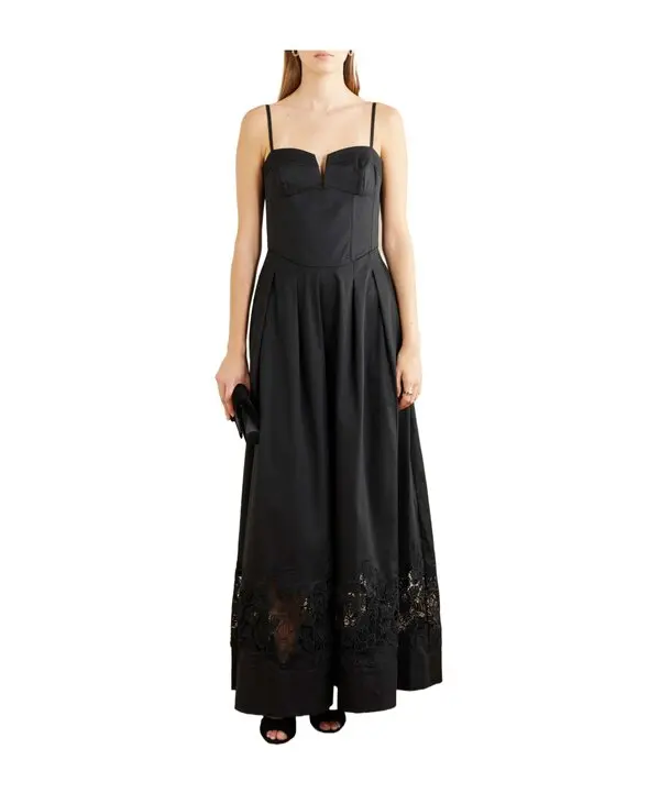 Rebecca Vallance Cotton-blend Poplin Gown
