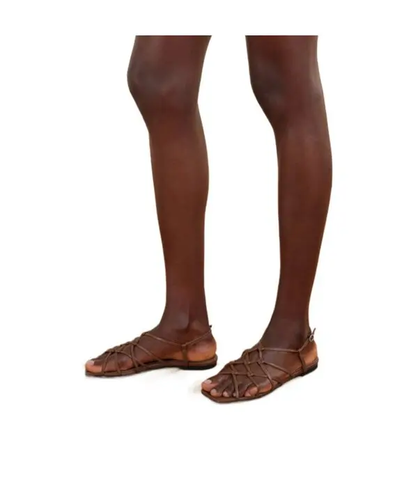 AeydĒ Woven Flat Sandals