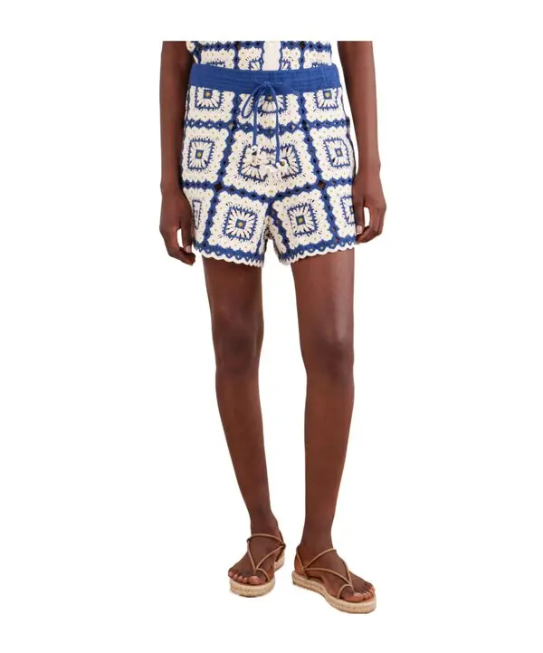 ALEMAIS Dolly Crocheted Cotton Shorts