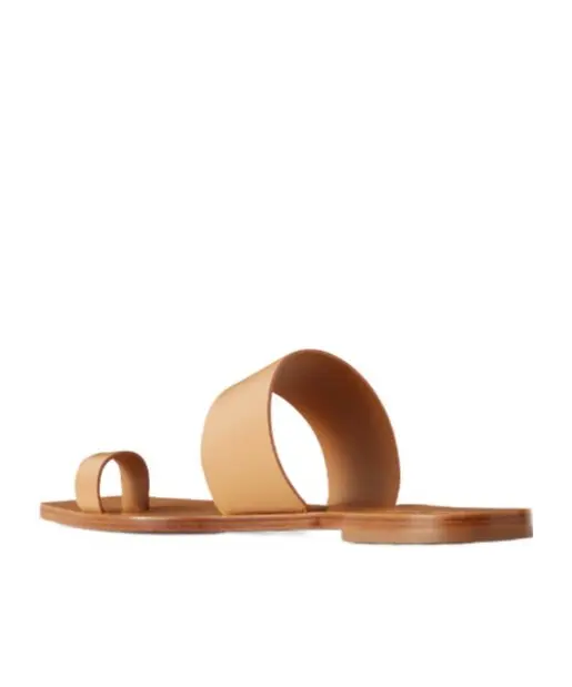 AeydĒ Leather Flat Sandals