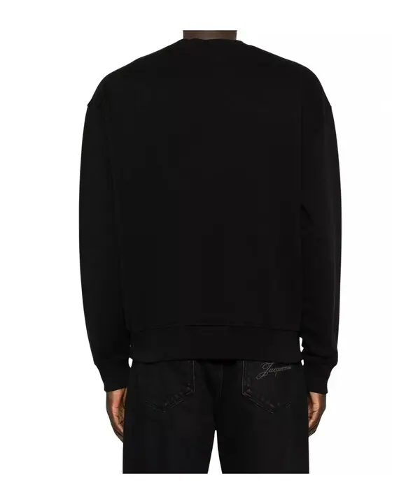 Palm Angels Neck Logo Crewneck Sweatshirt