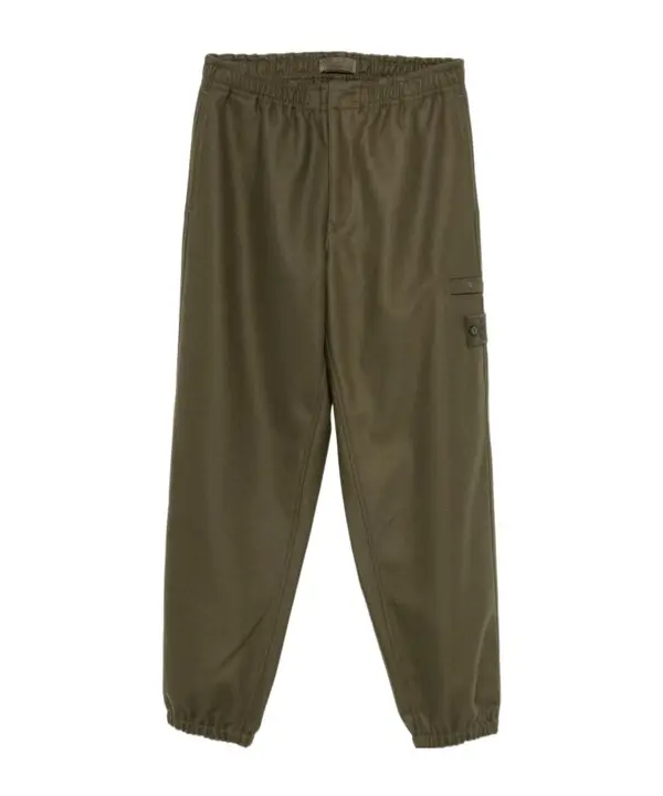 Stone Island Logo-patch Track Pants - Olive Green