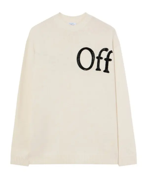 Off-White Bookish Logo-patch Sweater