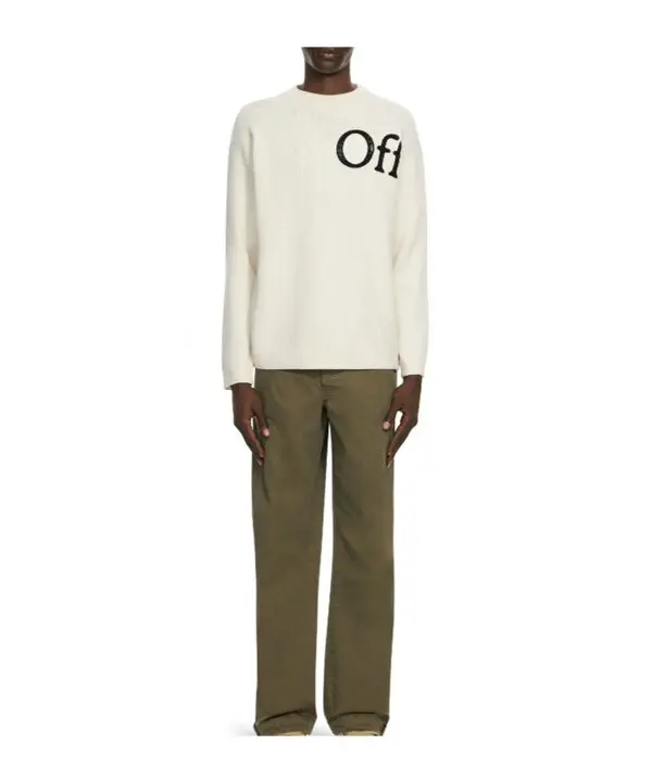 Off-White Bookish Logo-patch Sweater
