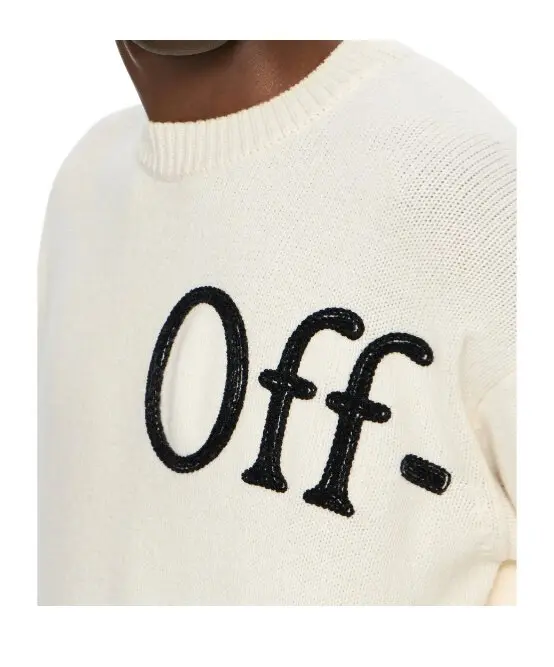 Off-White Bookish Logo-patch Sweater