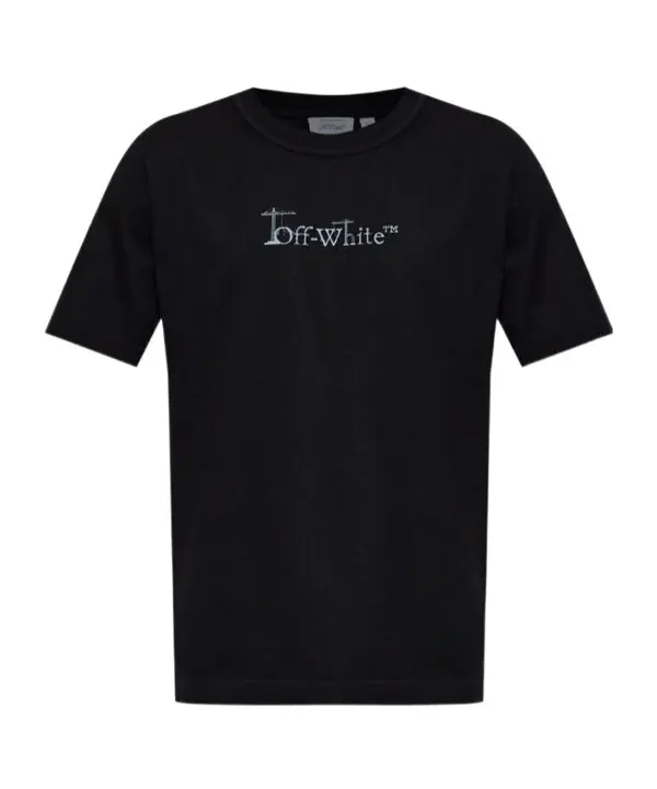 Off-White Logo-print Cotton T-shirt - Black