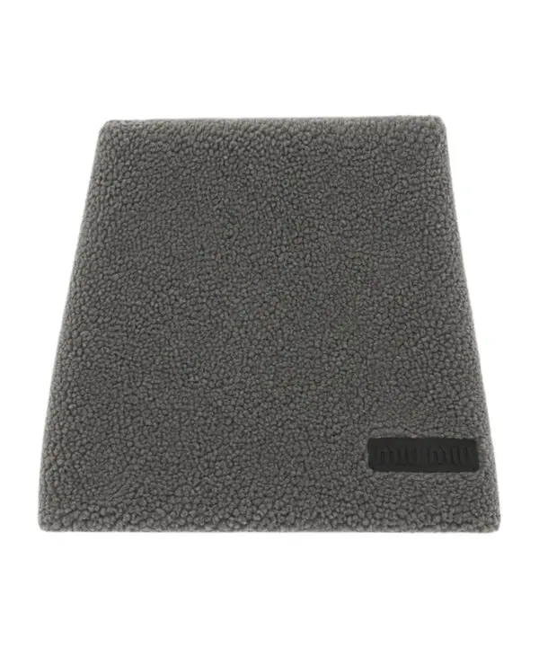 Miu Miu Textured Logo Skirt