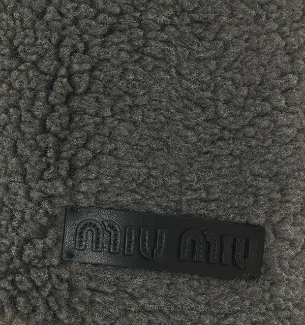 Miu Miu Textured Logo Skirt