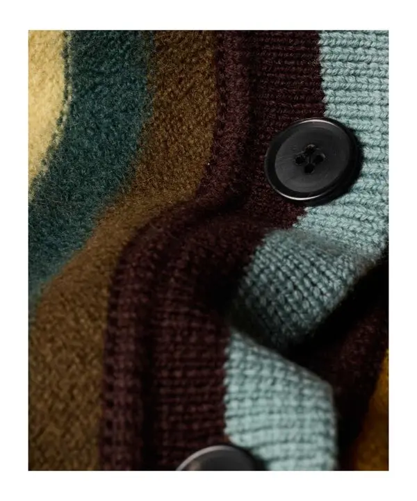 Paul Smith Merino Wool 'signature Stripe Cardigan